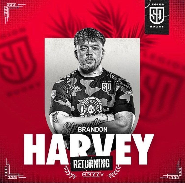 Brandon Harvey - North American Rugby Database